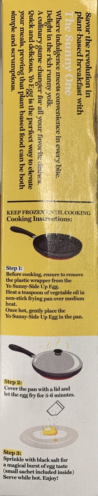 Yo Egg The Sunny One Plant Based Sunny Side Up Egg Review